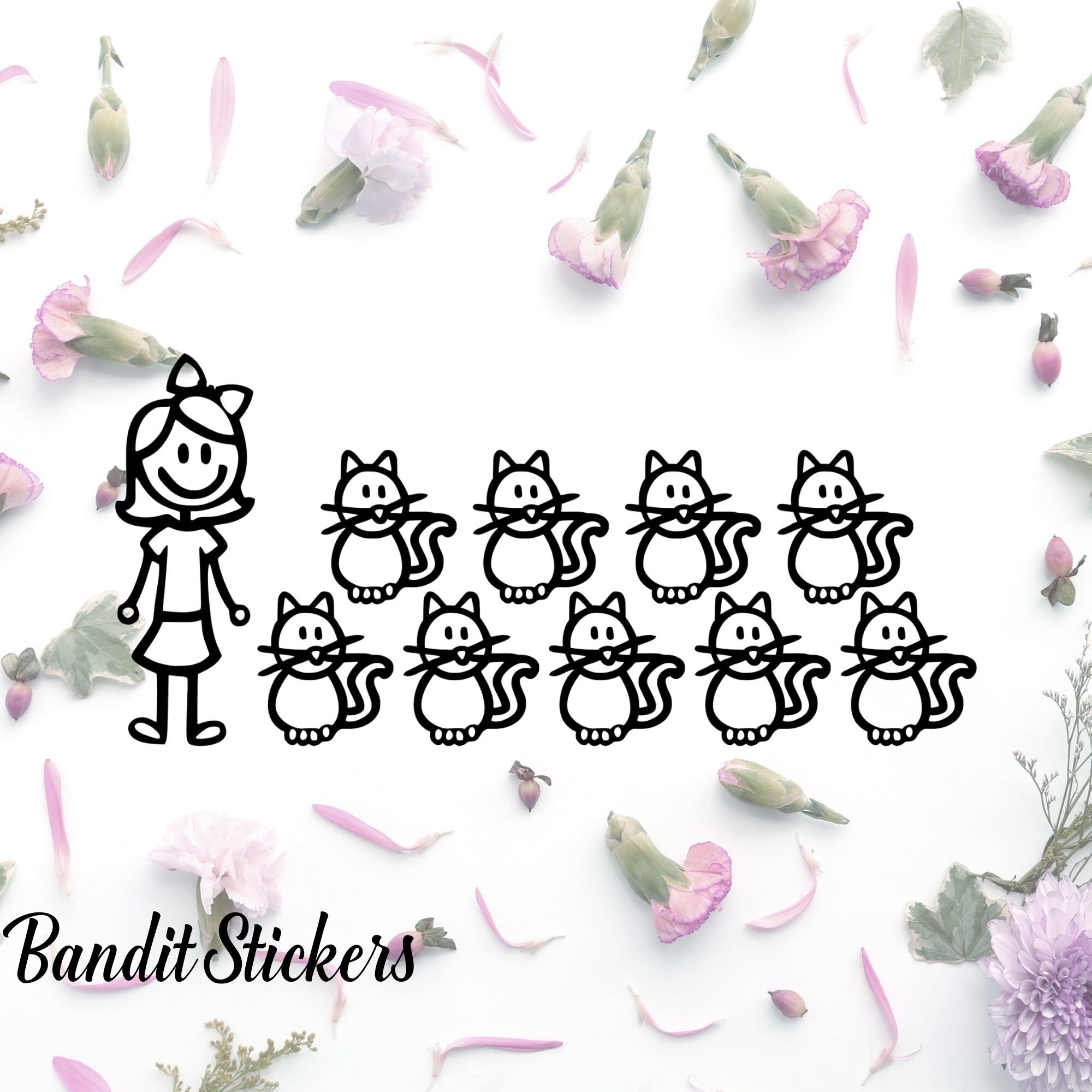 Stick People Family Decal Stick Family Sticker Car Window | Etsy