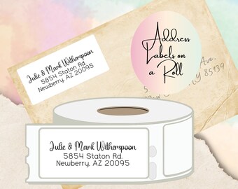 Modern Address Stickers Return Address Labels Personalized - Etsy