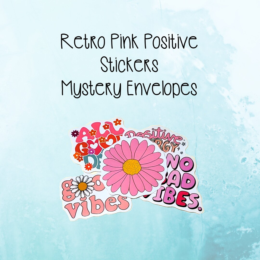 Mystery Stickers, Pink Positive Sayings Style Stickers, Planner and ...