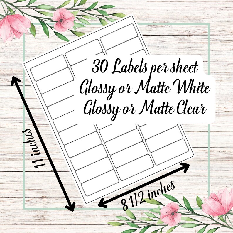 Clear Address Label Block Style Font Return Address White - Etsy