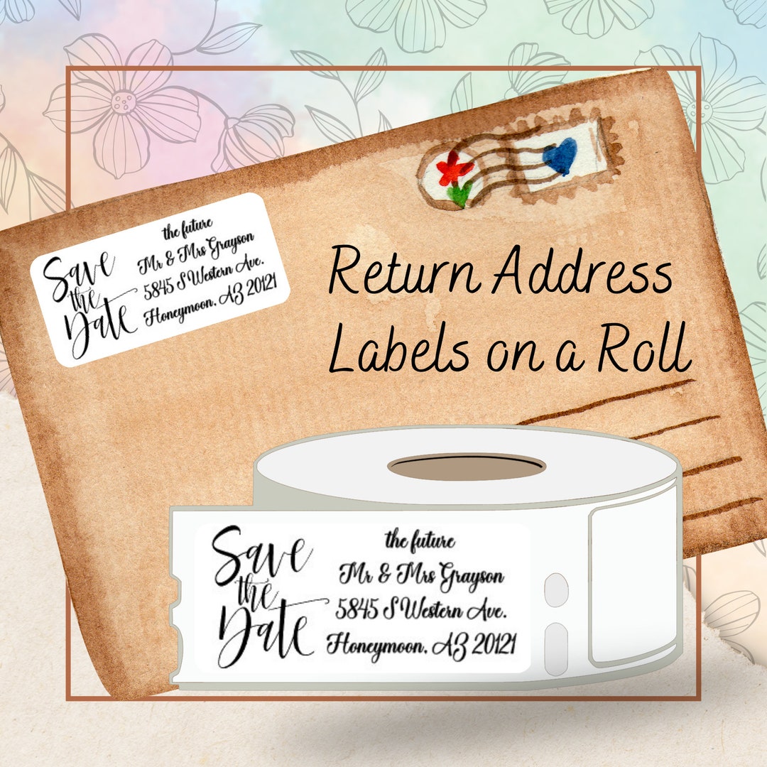 Return Address Label, Wedding Announcement Stickers, Personal and ...