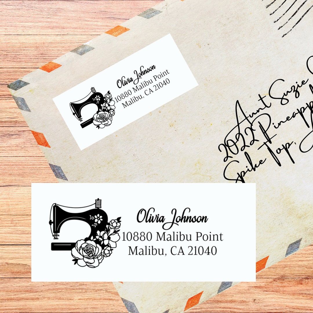 Return Address Labels Vintage Sewing Machine Labels Quilt - Etsy