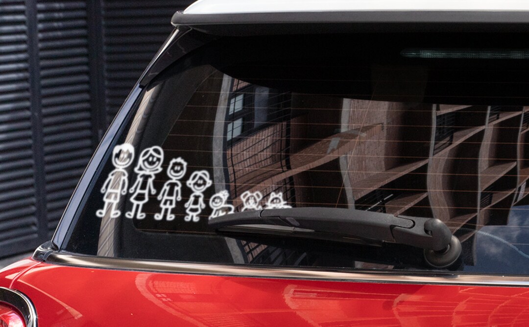 Stick People Family Decal Stick People Family Sticker Stick - Etsy
