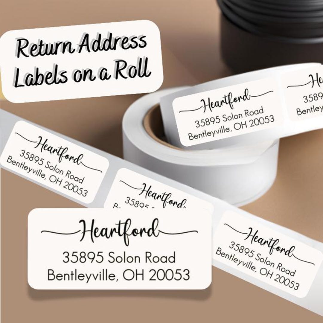 Personalized Script Calligraphy Return Address Labels - Etsy