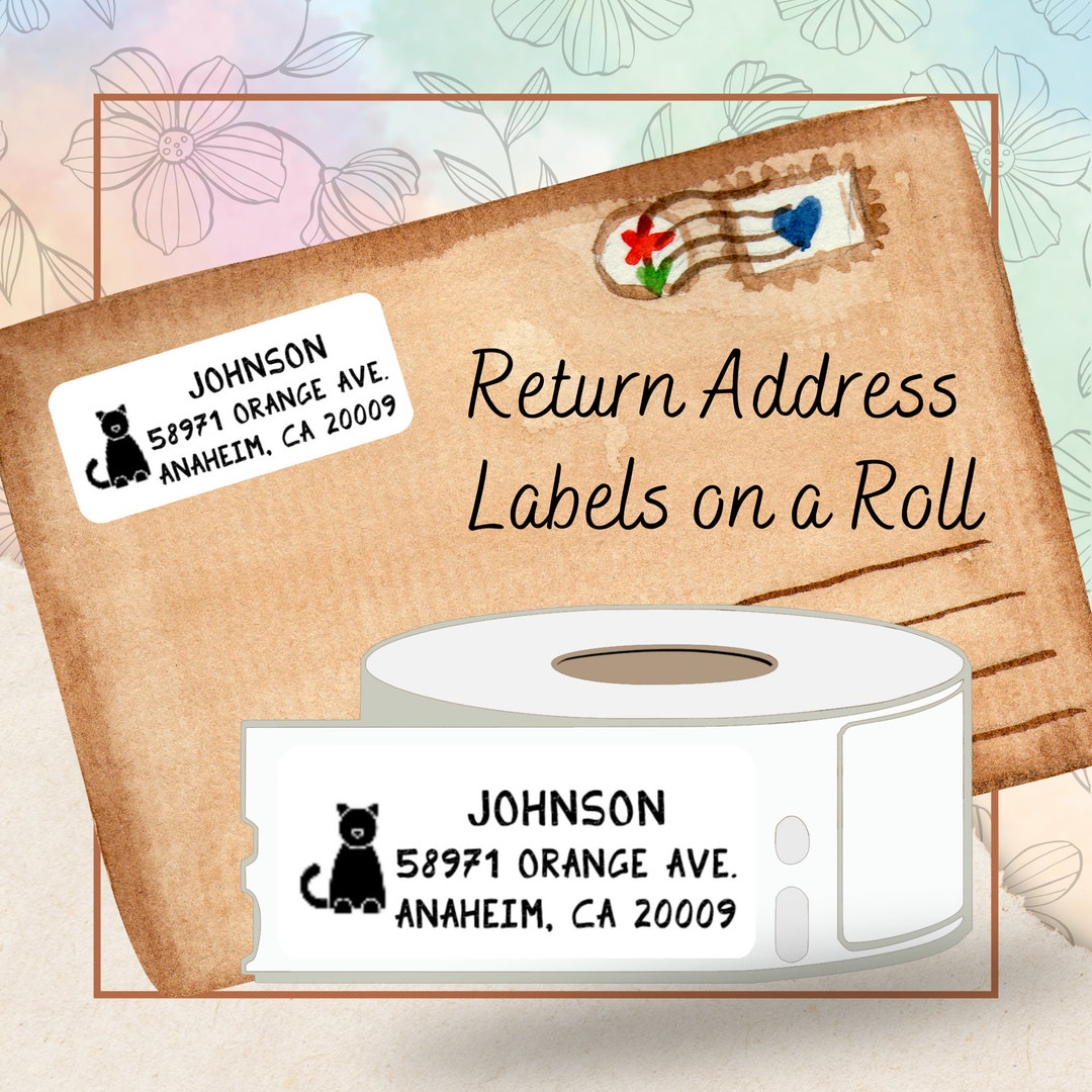 Personalized Cat Address Labels: Custom Return Stickers - Etsy