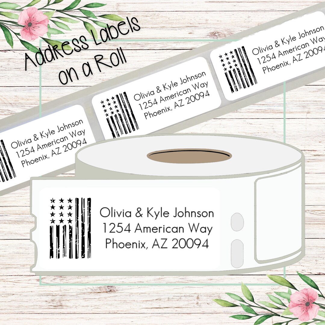 American Flag Labels Custom Address Address Labels - Etsy