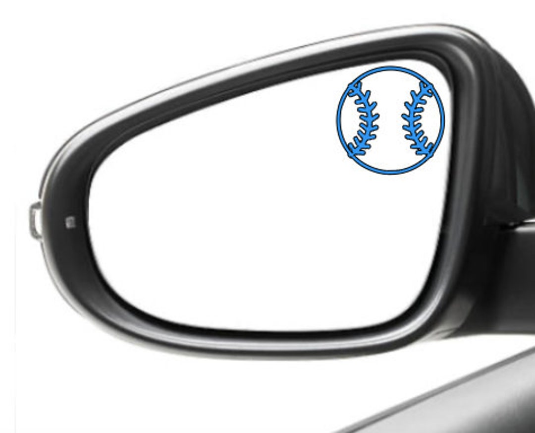 Baseball Car Decal, Ball Decal for Car Windows, Small Mirror Decal ...