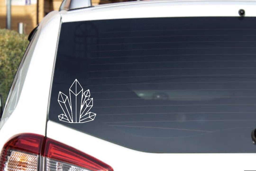Crystal Car Decal, Outdoor Car Decal, Small Mirror Decal, Auto Decal ...