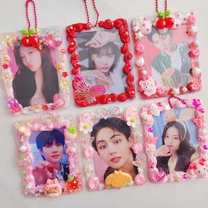 Decoden Decorated Toploader Keychain Kpop Deco Polco PC Photoframe ...