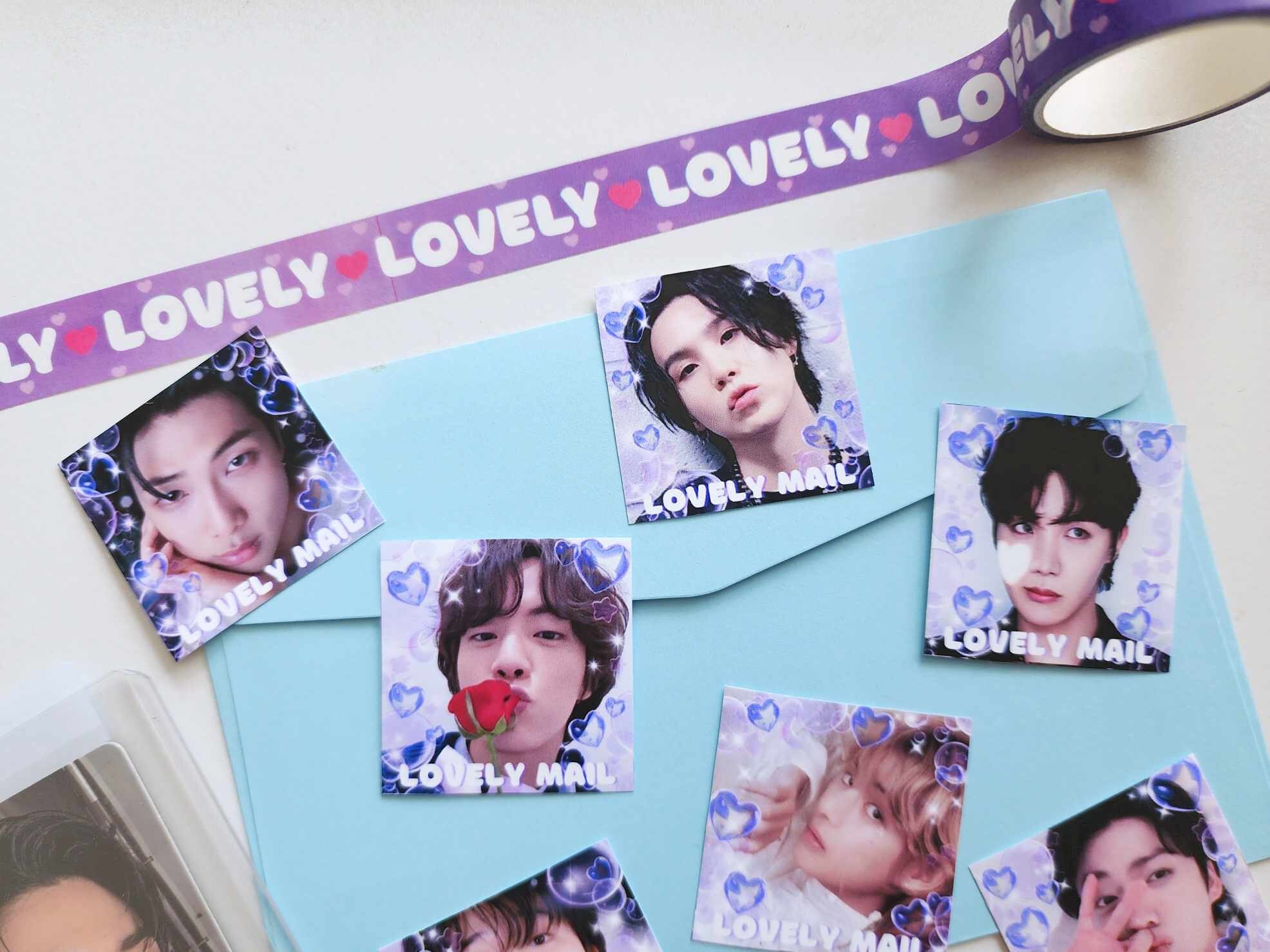BTS - Borahae - Bangtan - Mail Stickers - Kpop Photocard - Etsy