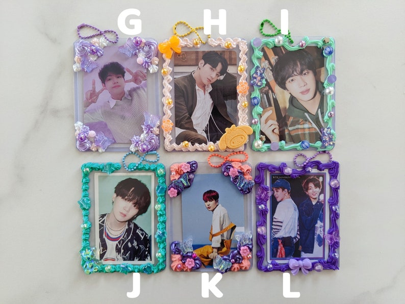 Decoden Decorated Toploader Keychain Kpop Deco Polco - Etsy