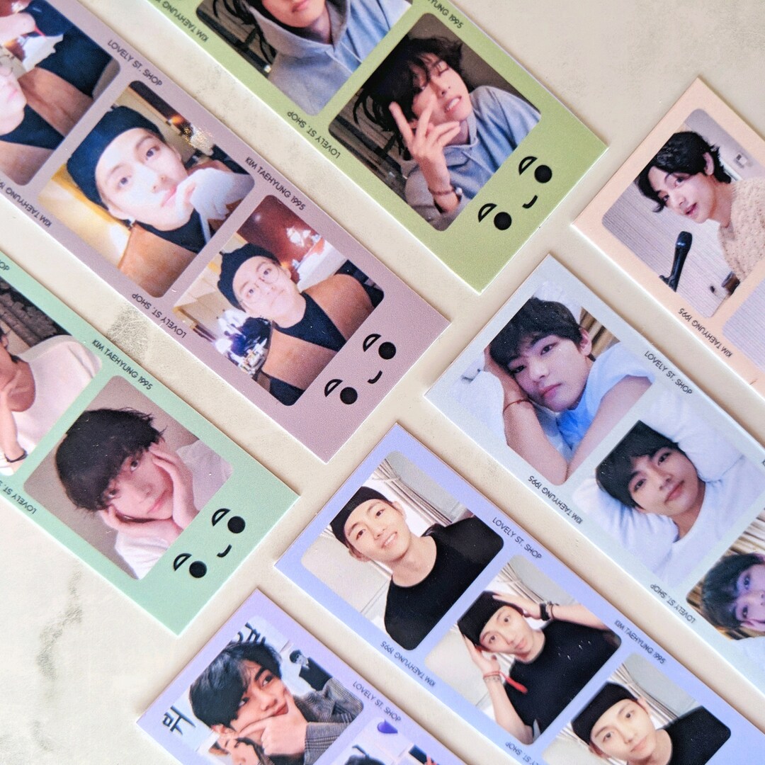 BTS Taecore Mini Photo Strip Pack V Taehyung Bullet Journal Phone Case ...