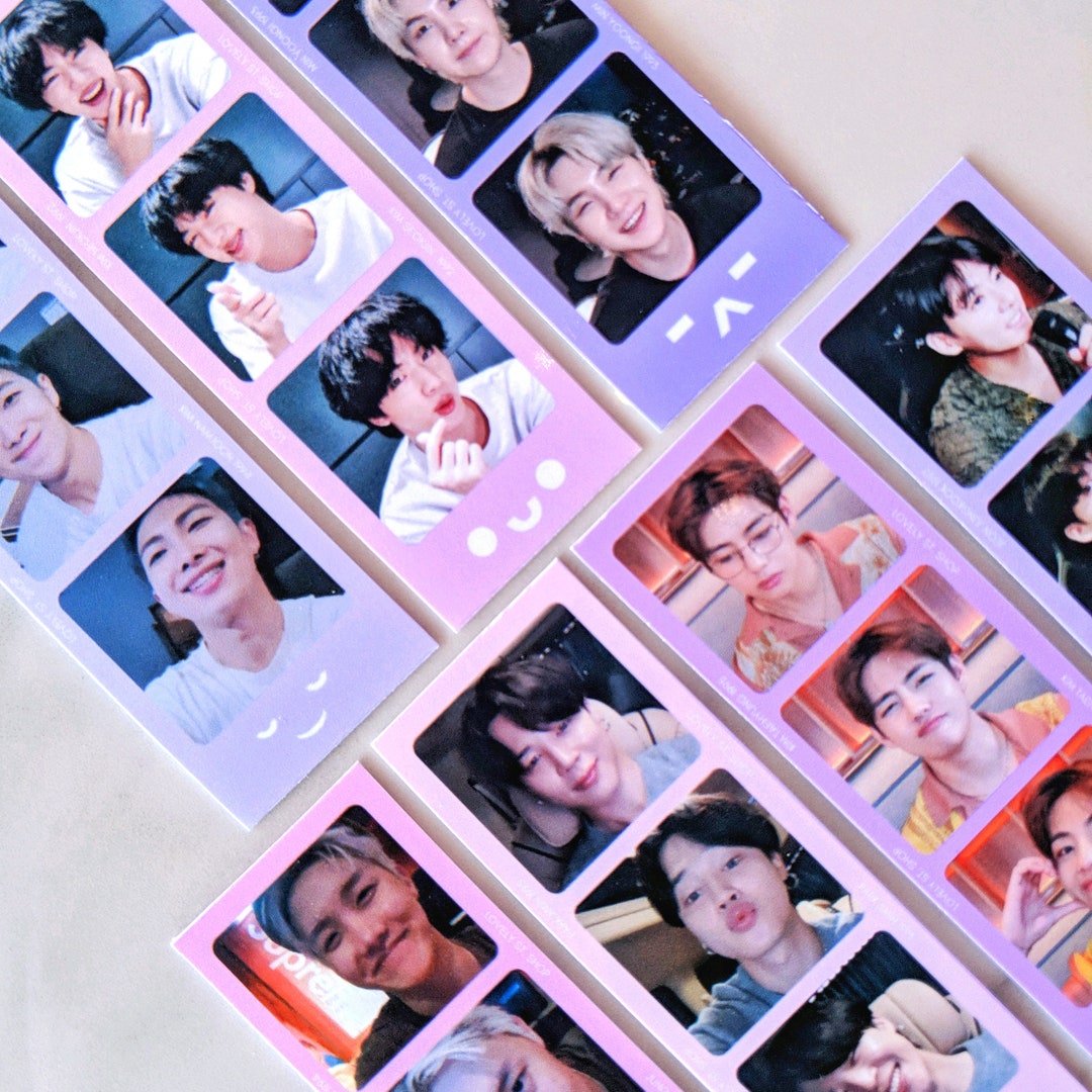 BTS OT7 Mini Photo Strip Pack - Bullet Journal Phone Case Kpop - Etsy