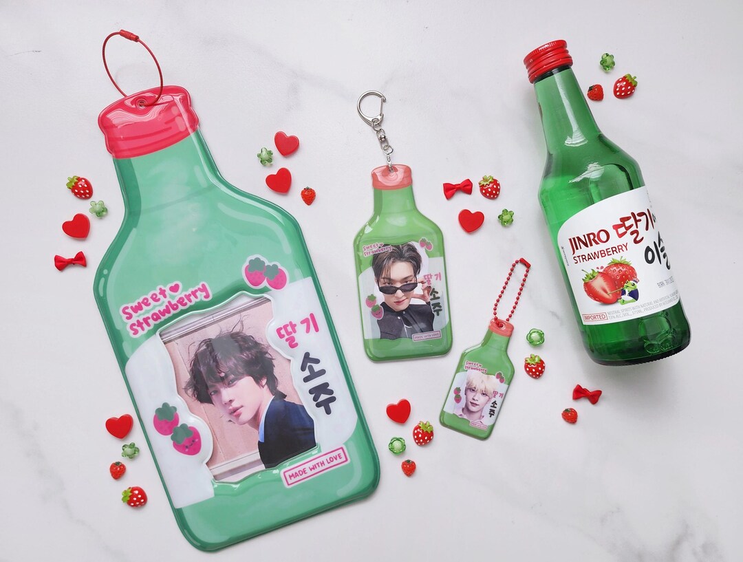 Giant Soju Photocard Holder - Kpop - Korean - Food - Etsy UK