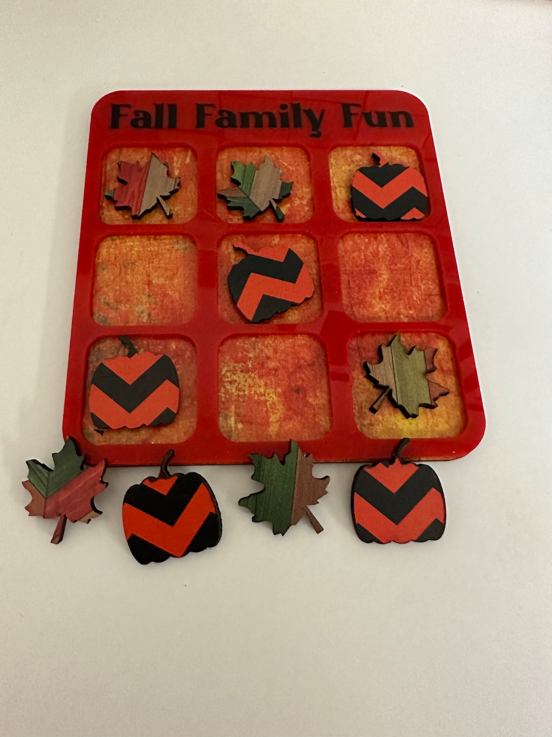 Fall Tic Tac Toe Game Board - Etsy