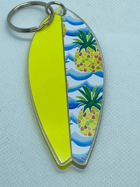 4 Long Surf Board Keychain - Etsy
