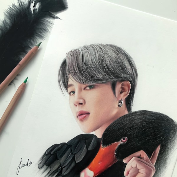 Original Drawing Bts - Etsy UK