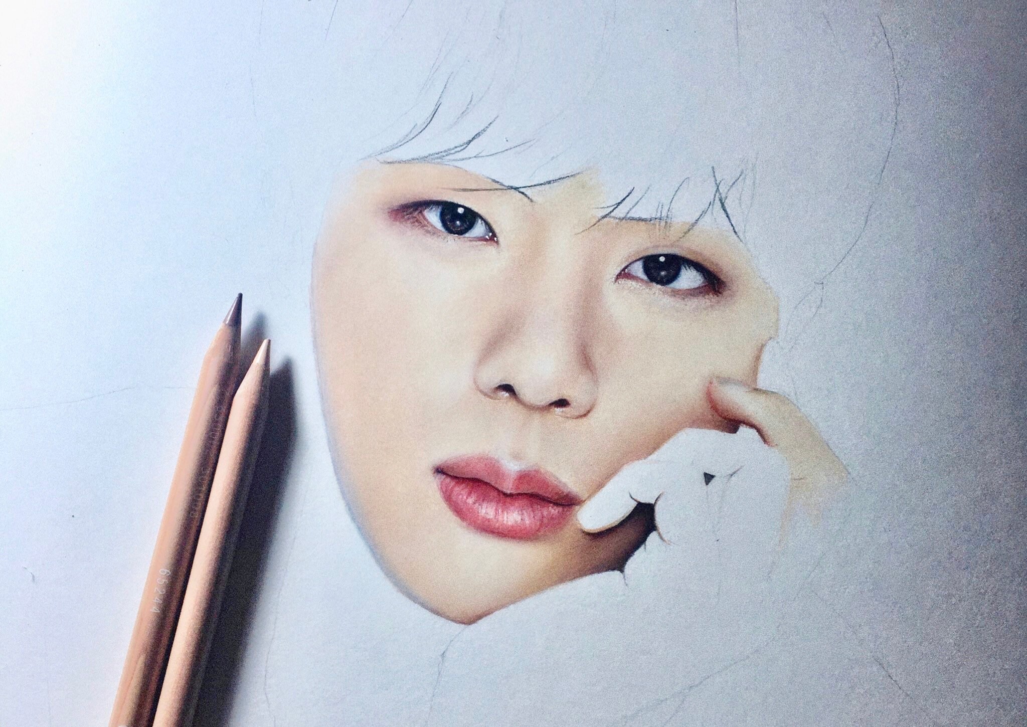 BTS Jin Colored Pencil Drawing : PRINT From Original Fanart - Etsy