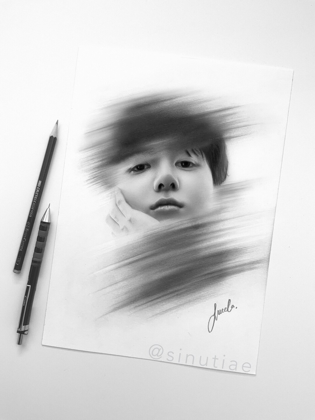 BTS Jungkook Pencil Drawing : PRINT From Original Fanart - Etsy