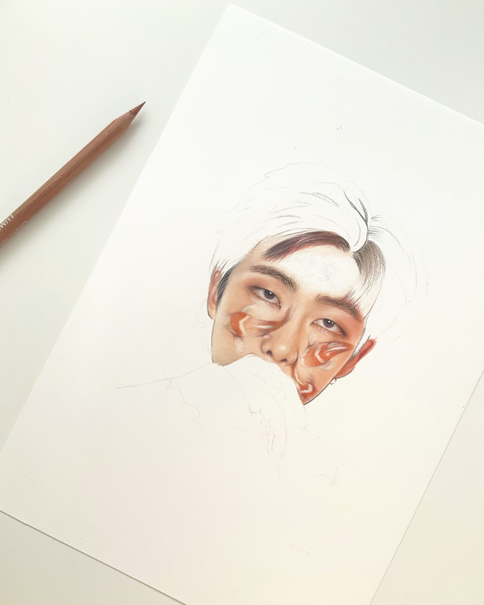 BTS RM Colored Pencil Drawing : PRINT From Original Fanart - Etsy