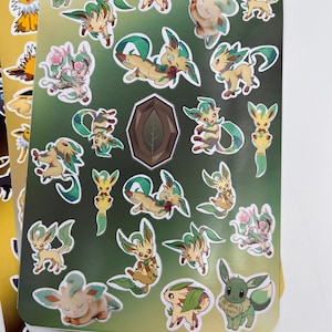 Anime Poke Cute Custom Made Vinyl Waterproof Sticker Sheets of - Etsy