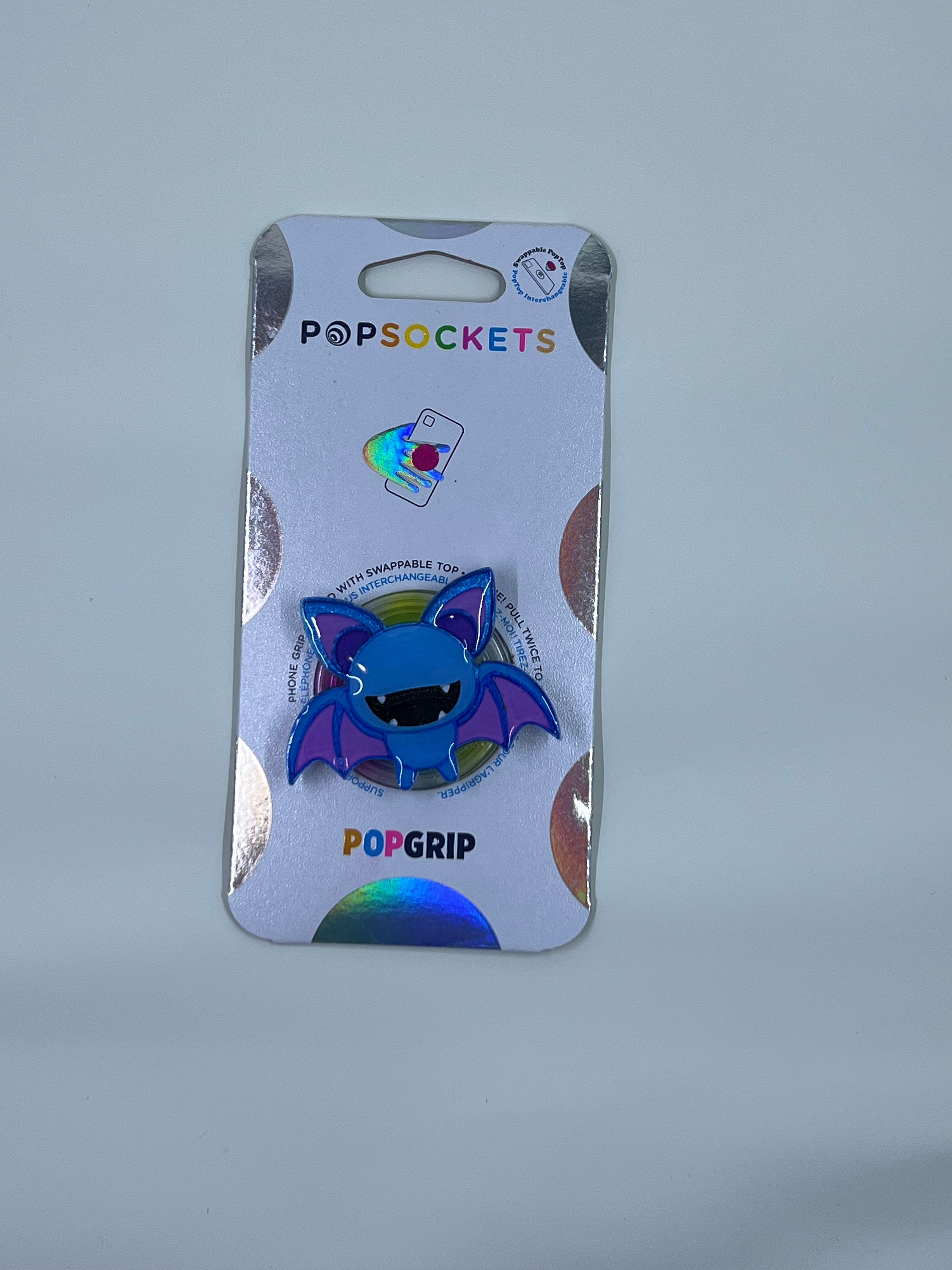 Authentic Popsocket With Anime Poke Zubat, Keychain, Badge Reel ...