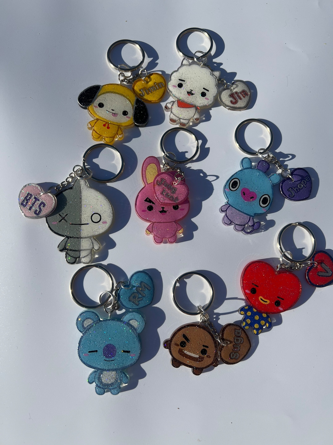 Bt21 Keychains, Bts, RJ, Cookie, Chimmy, Tata, Koya, Shooky, Mang, Van - Etsy