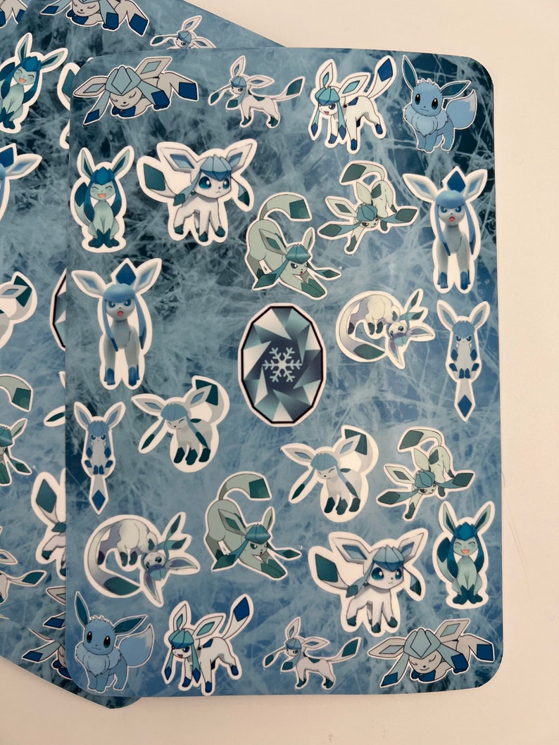 Anime Poke Eeveelution Cute Custom Made Vinyl Waterproof Sticker Sheet ...