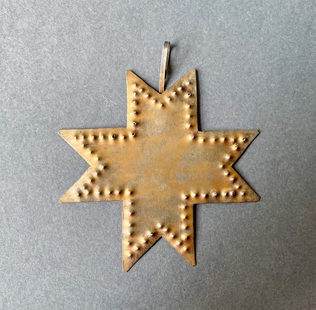 Eight-pointed Tin Cross Ornament Hand Crafted by John Schneeman, 1996 ...