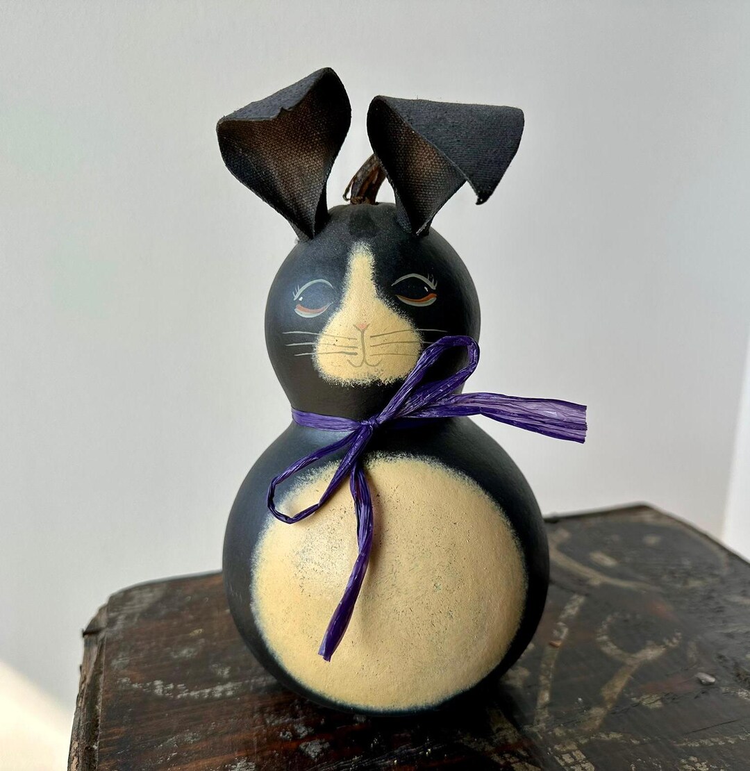 Vintage Gourd Bunny Rabbit, Signed and Numbered, 2004 - Etsy