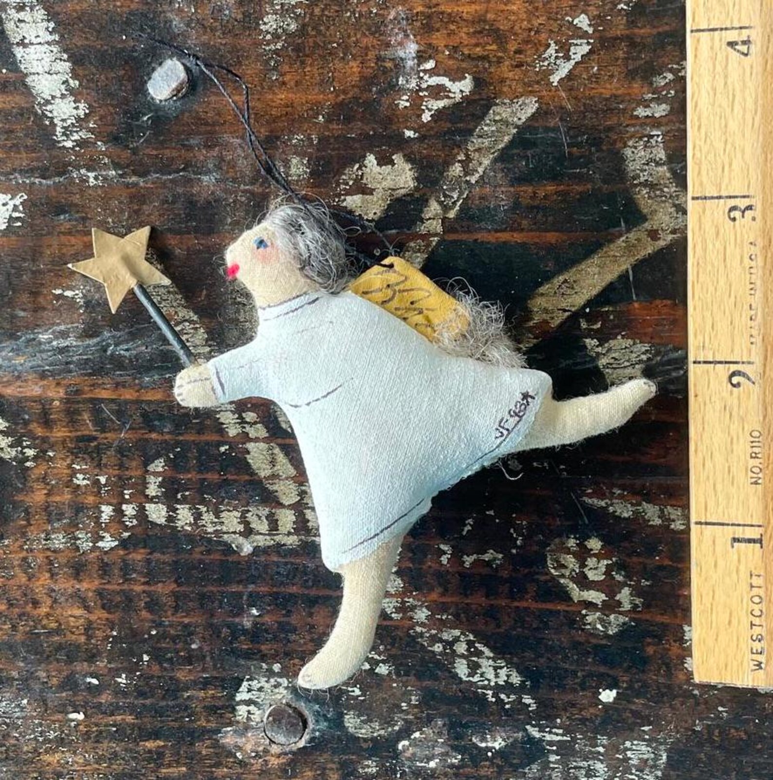 Vintage Mini Flying Angel Ornament - Etsy