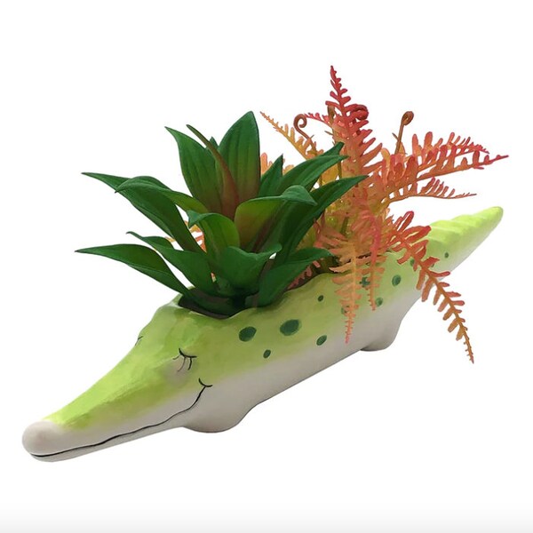 Alligator Planter - Etsy