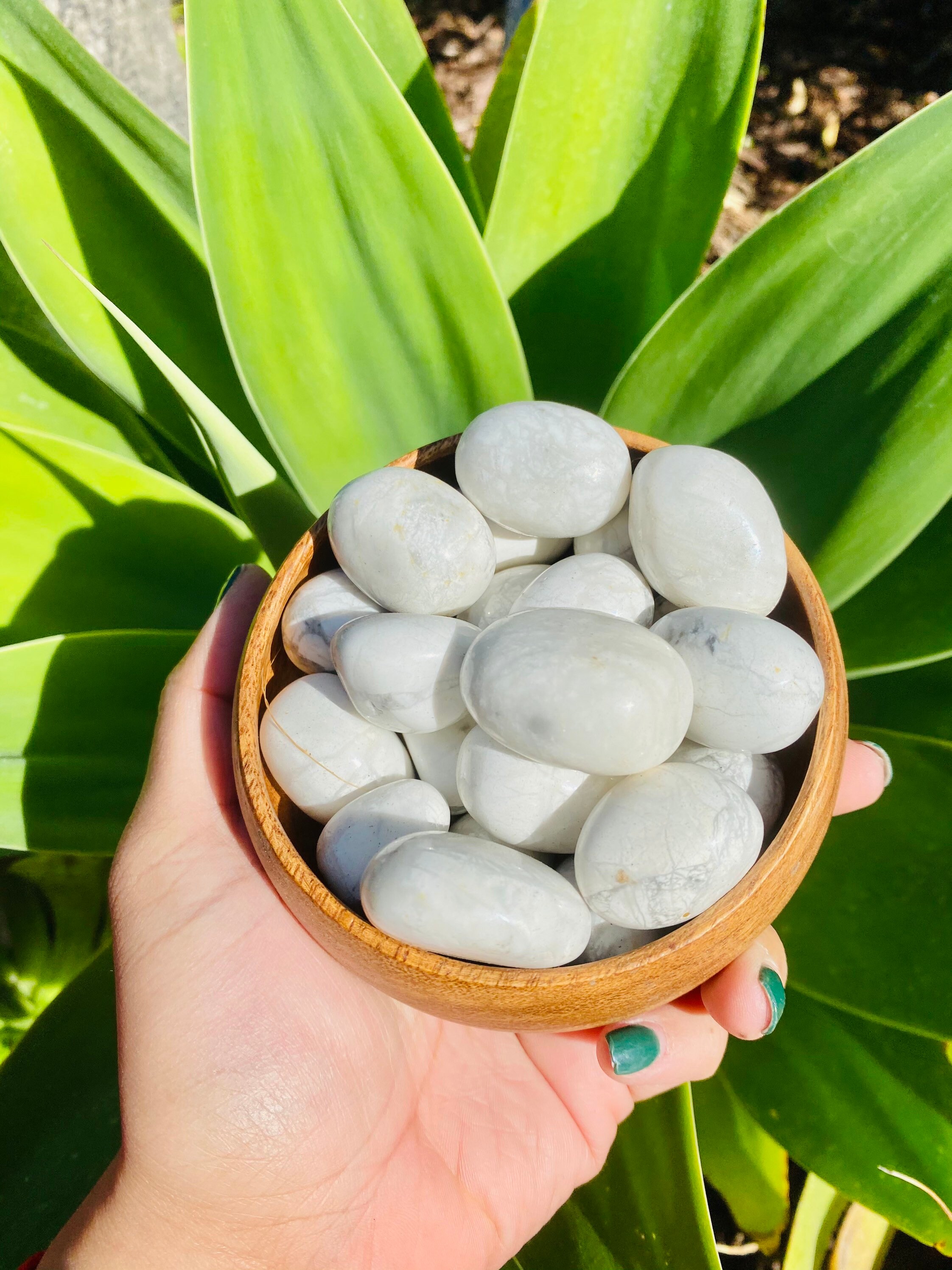 Howlite Tumbles Howlite Crystal Tumbles Howlite Crystal - Etsy UK