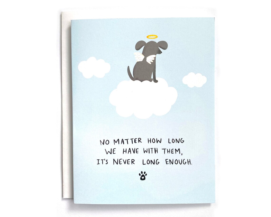 Loss of Dog Card Dog Bereavement Dog Sympathy Card Dog - Etsy