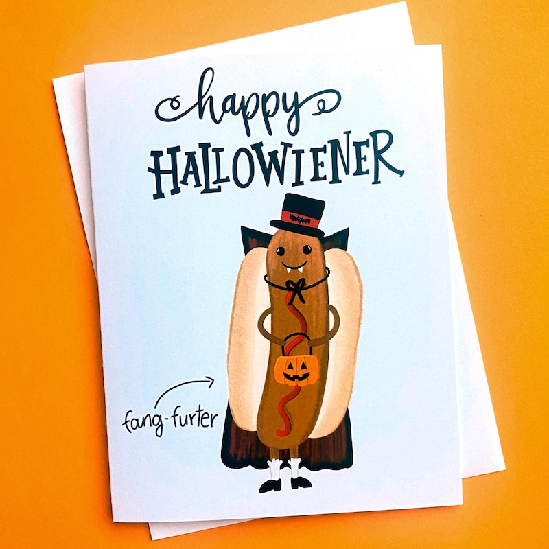 Funny Halloween Card - Etsy