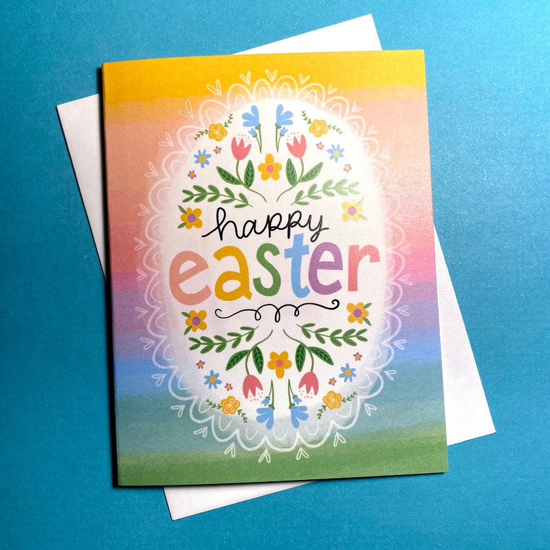 Happy Easter Card - Etsy