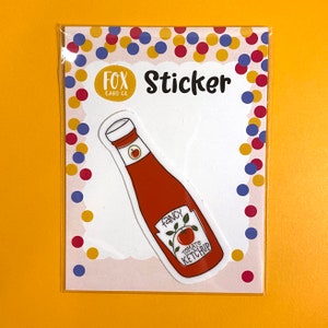 Ketchup Sticker, Ketchup Water Bottle Sticker, Bottle of Ketchup ...