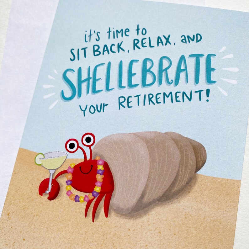 Funny Retirement Card: Tropical Retirement Beachy Gift - Etsy