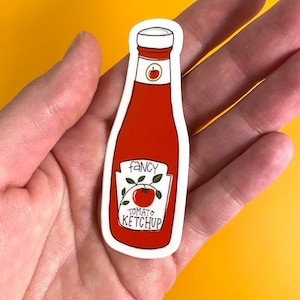 Ketchup Sticker, Ketchup Water Bottle Sticker, Bottle of Ketchup ...