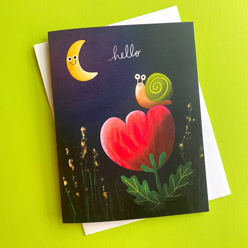 Hello Greeting Card - Etsy