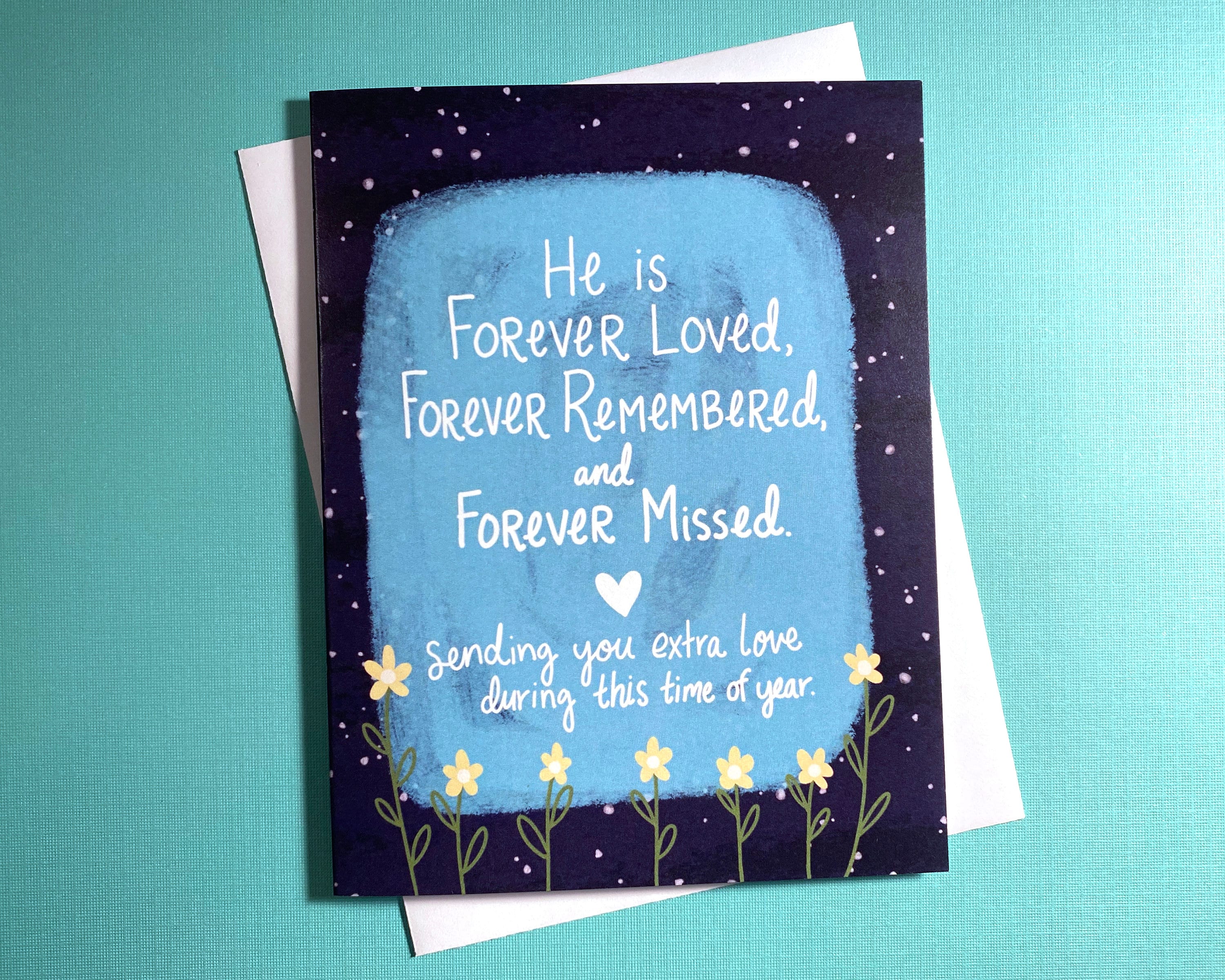 Sympathy Card: Death Anniversary Card, Remembrance Gift Loss of Father ...