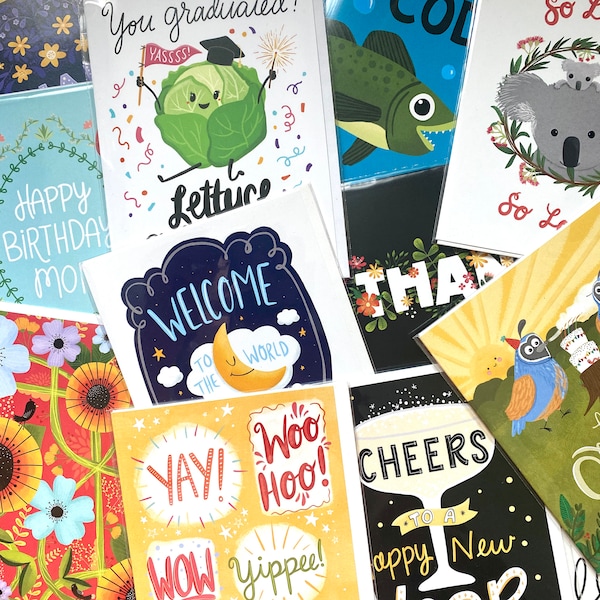 Card Variety Pack - Etsy
