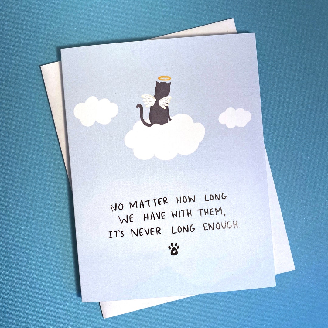 Cat Sympathy Card: Pet Loss Condolences - Etsy