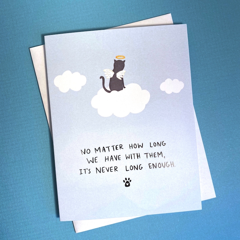 Pet Loss Anniversary Card - Etsy