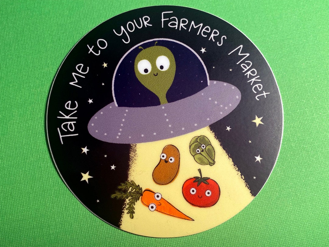 Farmers Market Gift, Farmers Market Sticker, Support Your Local Farmers ...