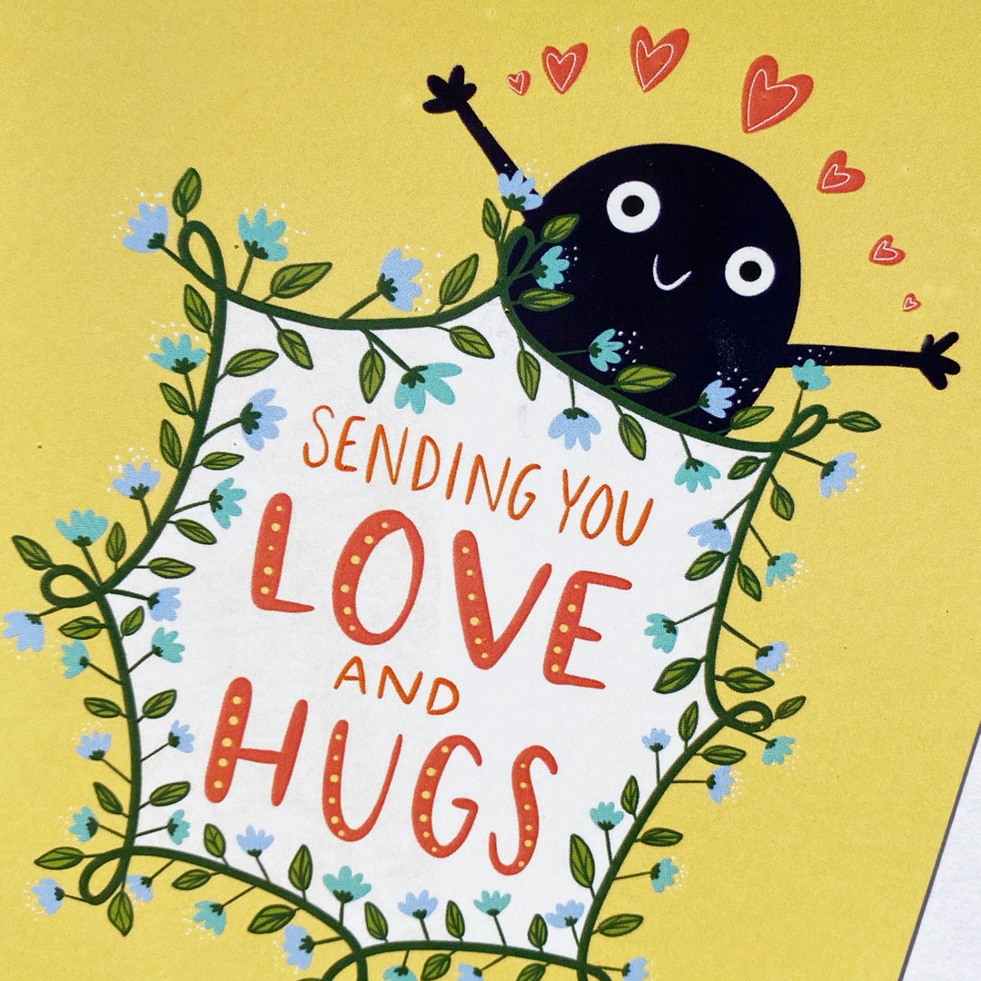 Sending Love Card, Sending Hugs Card, Just Because Card, Hug Card ...