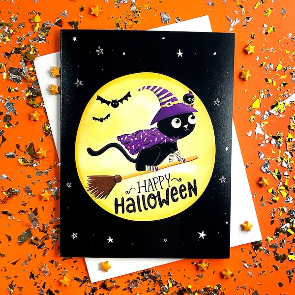 Happy Halloween Card - Etsy