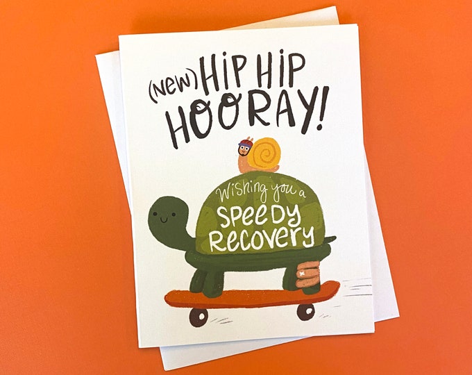 Funny Get Well Soon Card - Operation Recovery - Knee Surgery - Hip ...