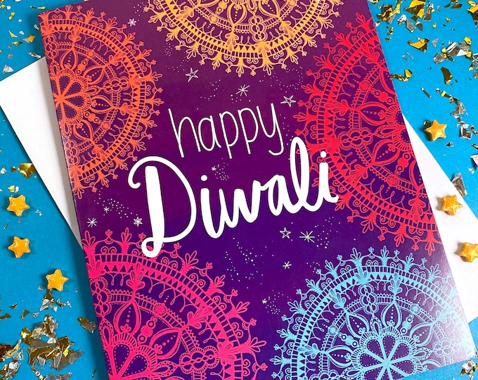 Giftinghouse Diwali Cards Multipack With Envelopes 8/12 Pcs of Happy ...