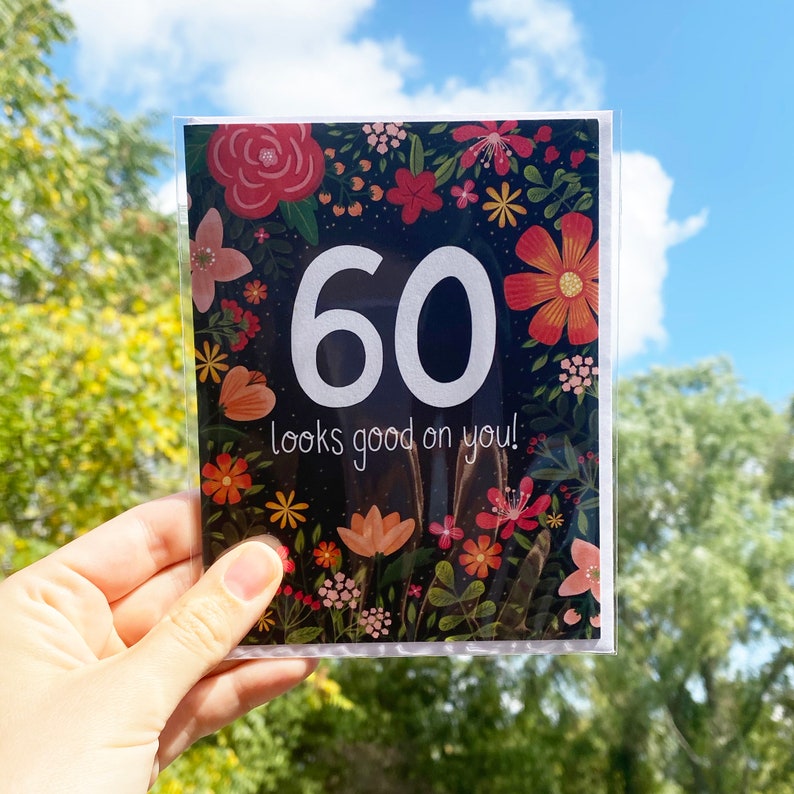 60th Birthday Card 60th Birthday Gifts for Women 60th - Etsy